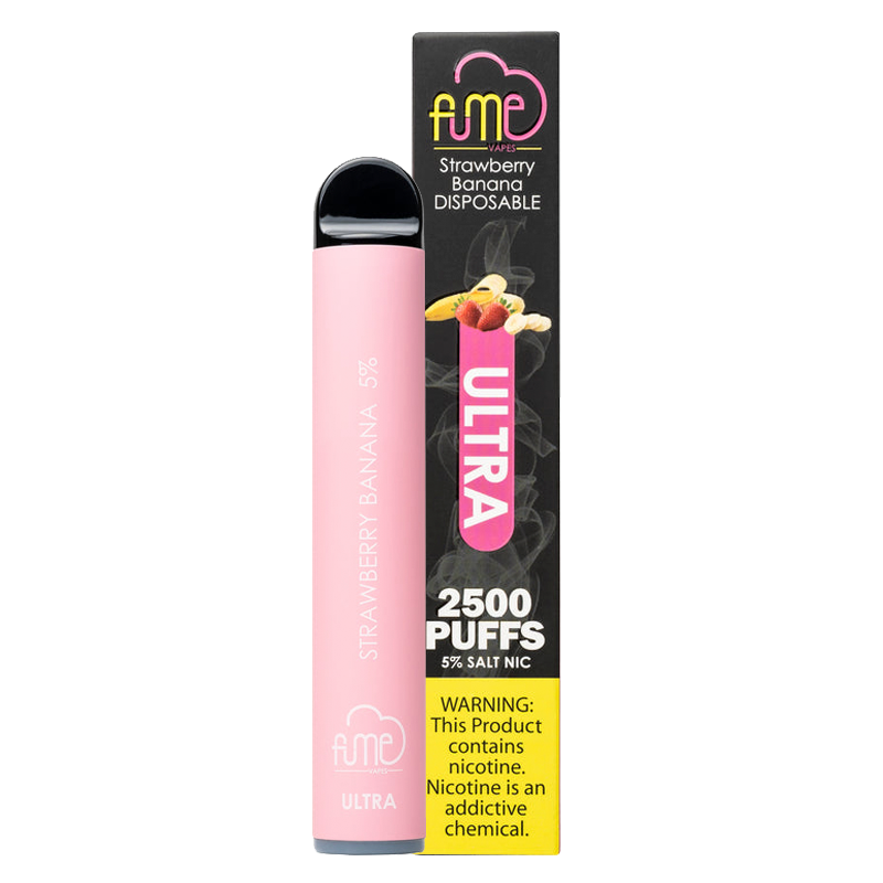 Vaper/Cigarrillo descartable Fume Ultra 2500 puff – Strawberry Banana
