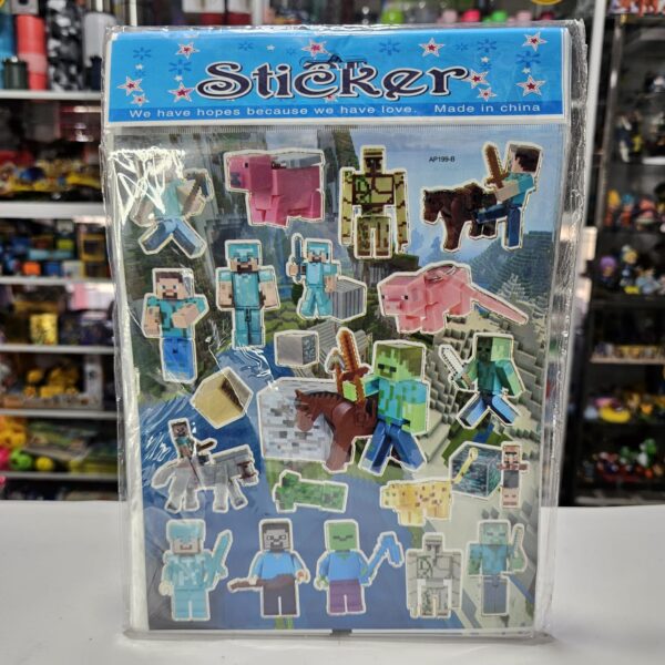 Plancha Stickers Minecraft