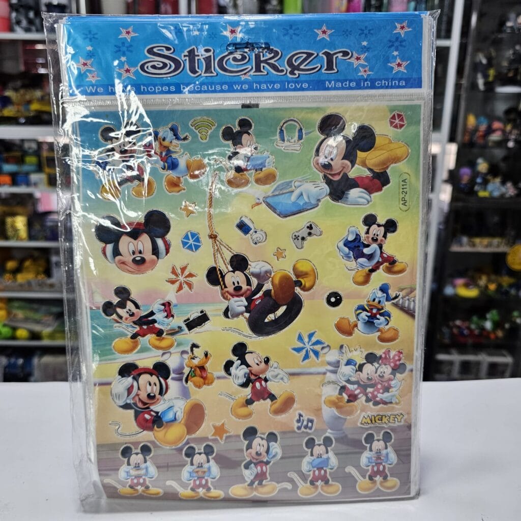 Plancha Stickers Mickey Mouse