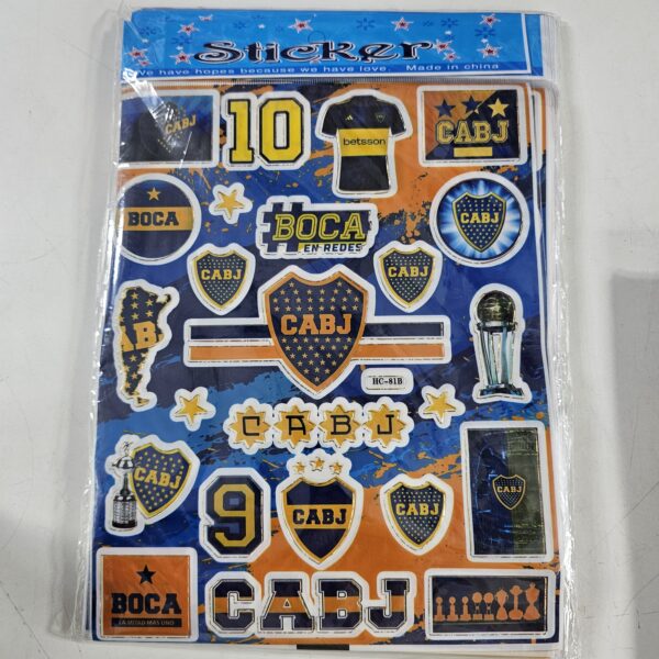 Plancha Stickers Boca