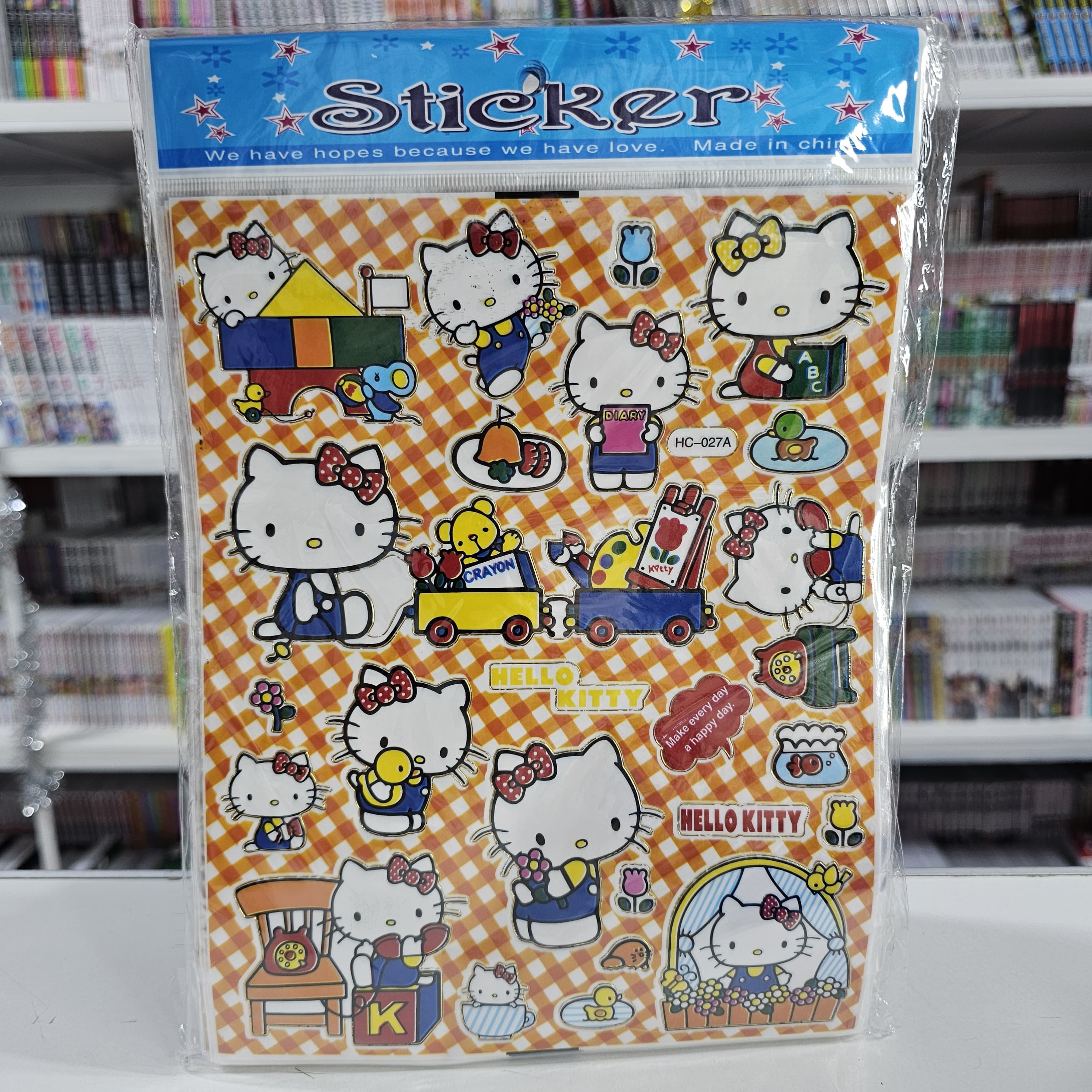 Plancha Stickers Hello Kitty