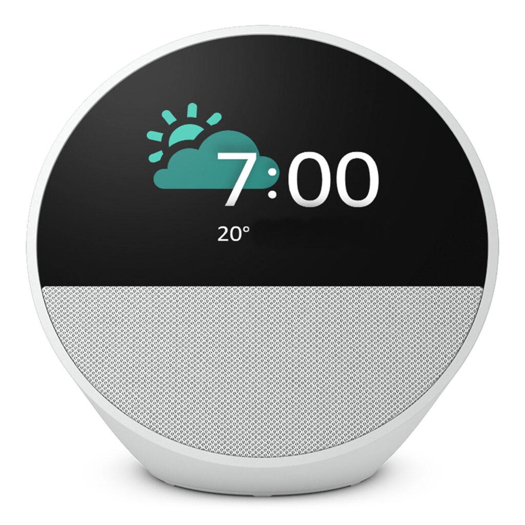 Amazon Echo Spot 2024 Smart Alarm Clock Alexa – Blanco