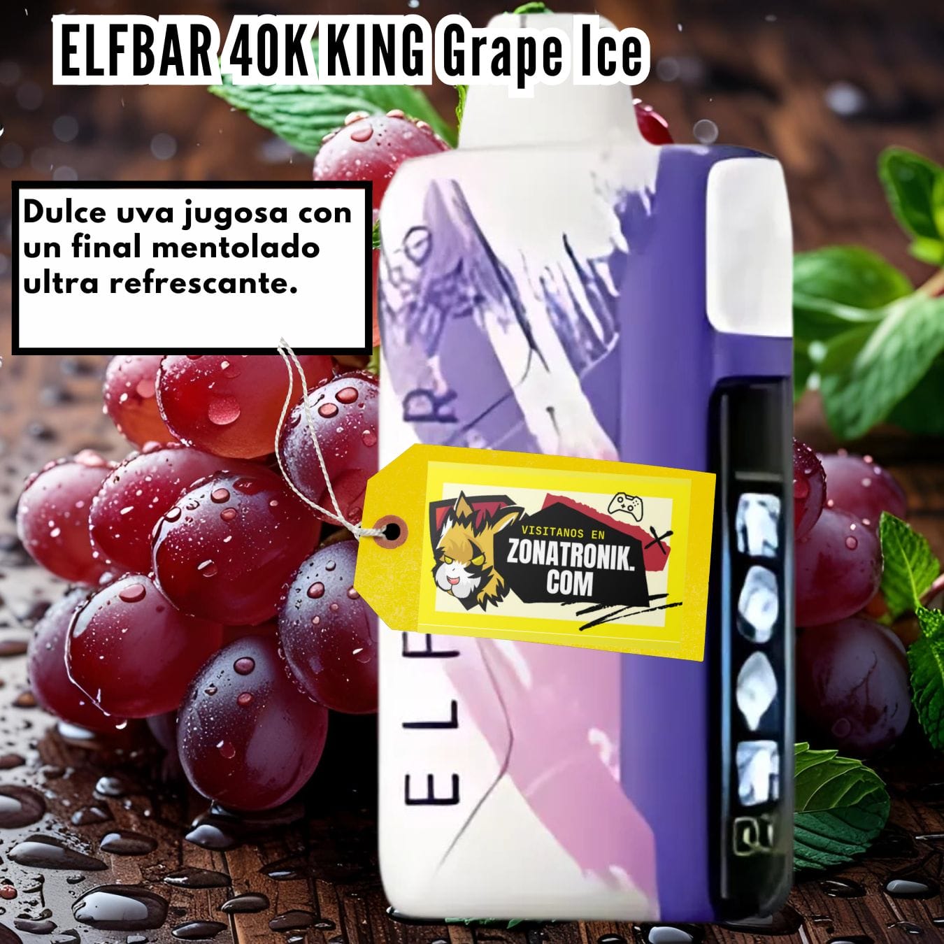 ELFBAR 40K KING Grape Ice